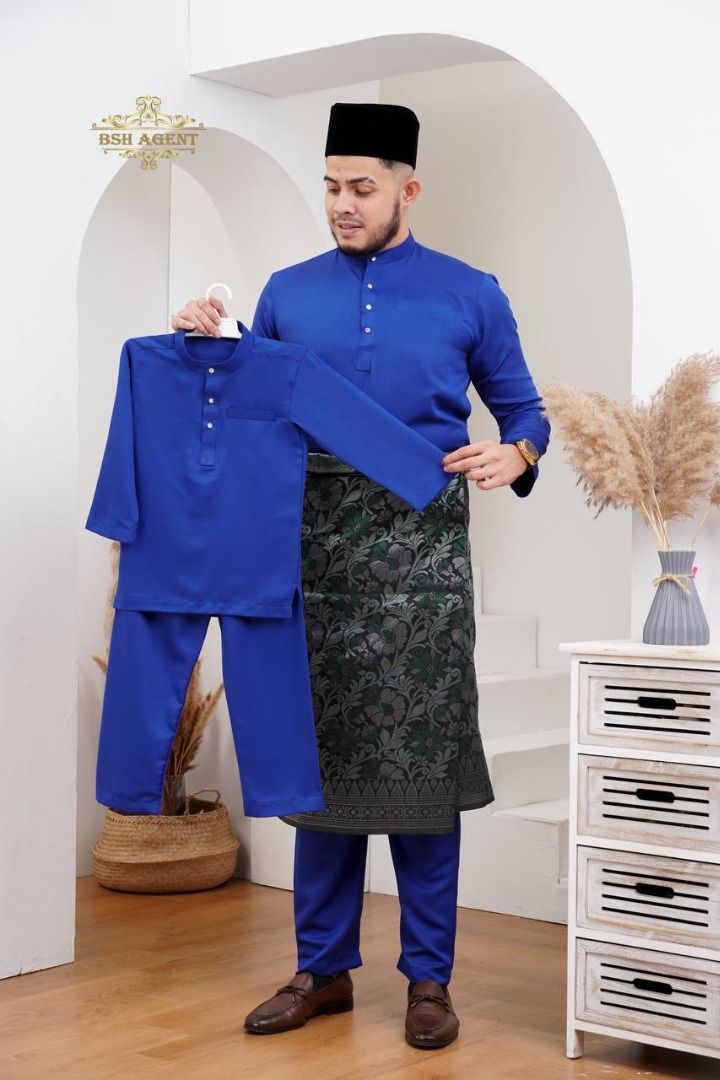 HARIS BAJU MELAYU BILAL AYAH & KIDS, Men's Fashion, Muslim Wear, Baju ...