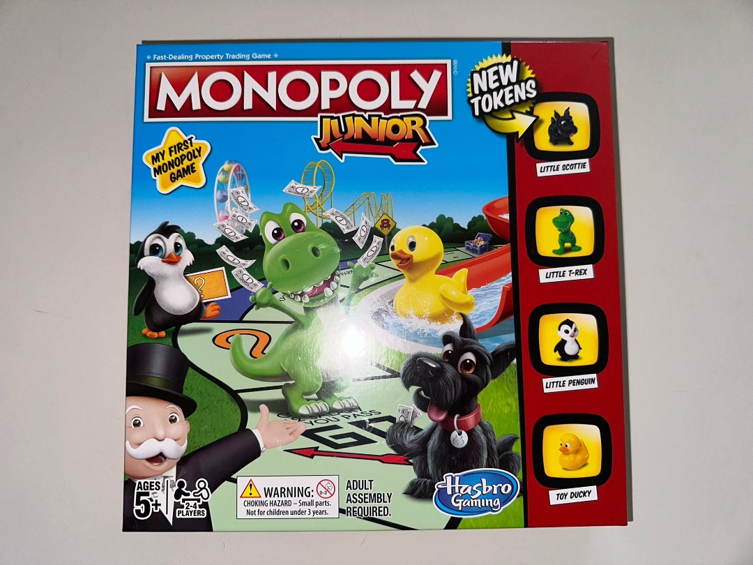 Hasbro Monopoly Junior Board Game, Hobbies & Toys, Toys & Games on ...