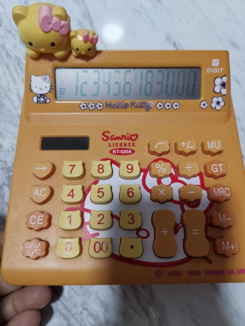 Hello kitty calculator 12 digits, Hobbies & Toys, Memorabilia ...