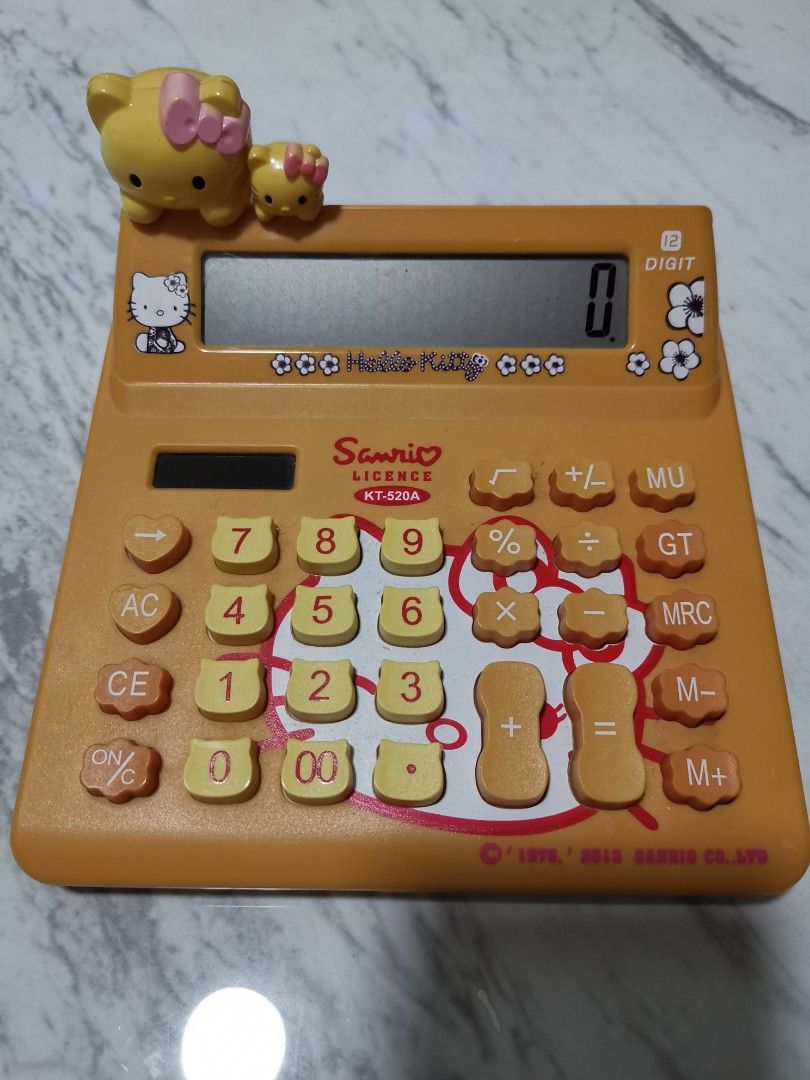 Hello kitty calculator 12 digits, Hobbies & Toys, Memorabilia ...