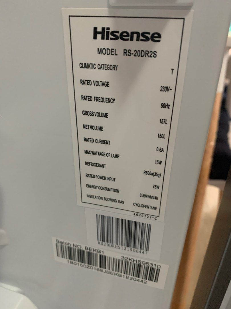 Hisense Refrigirator, TV & Home Appliances, Kitchen Appliances ...