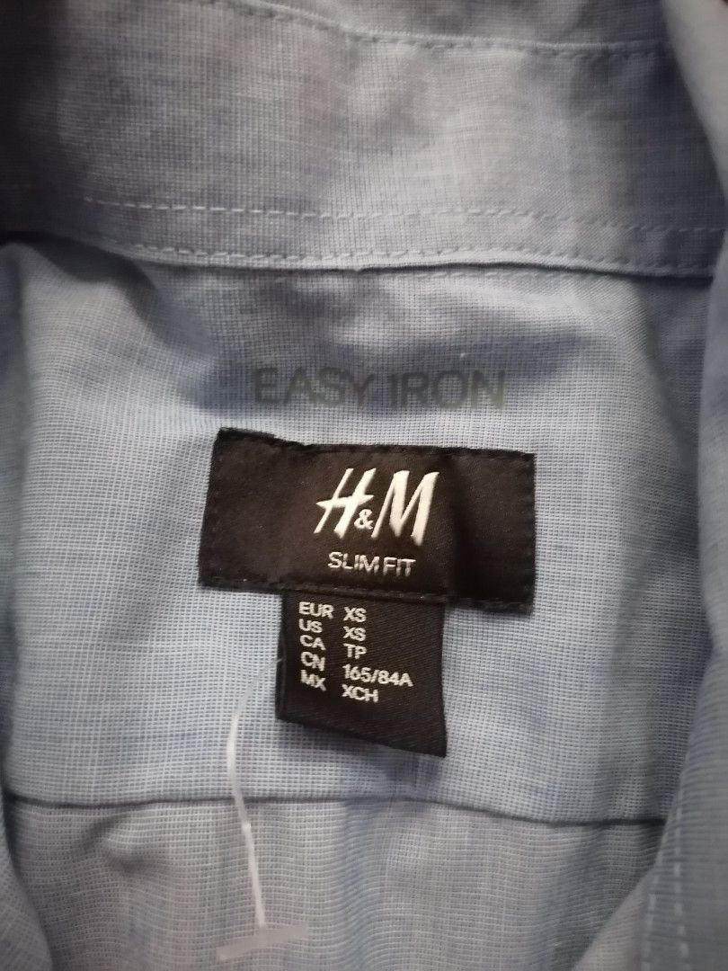HnM Blue long sleeve, Men's Fashion, Tops & Sets, Tshirts & Polo Shirts ...