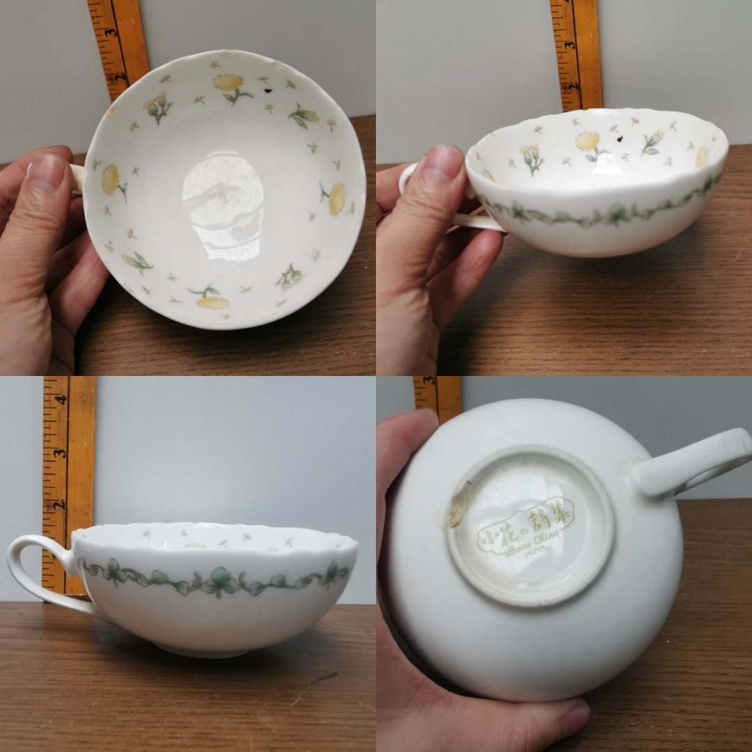 Hoya Fine Bone Cup (Surplus) with Minimal Chips, Furniture & Home ...