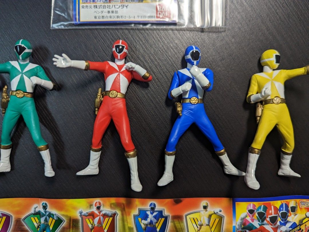 BANDAI GASHAPON HG Super Sentai Kyukyu Sentai GoGoFive Complete Set NEW ...