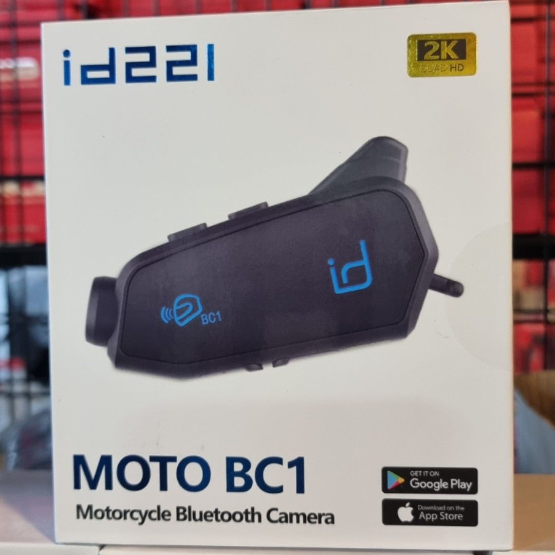 Id221 moto bc1 helmet blutooth camera intercom, Motorcycles, Motorcycle Accessories on Carousell