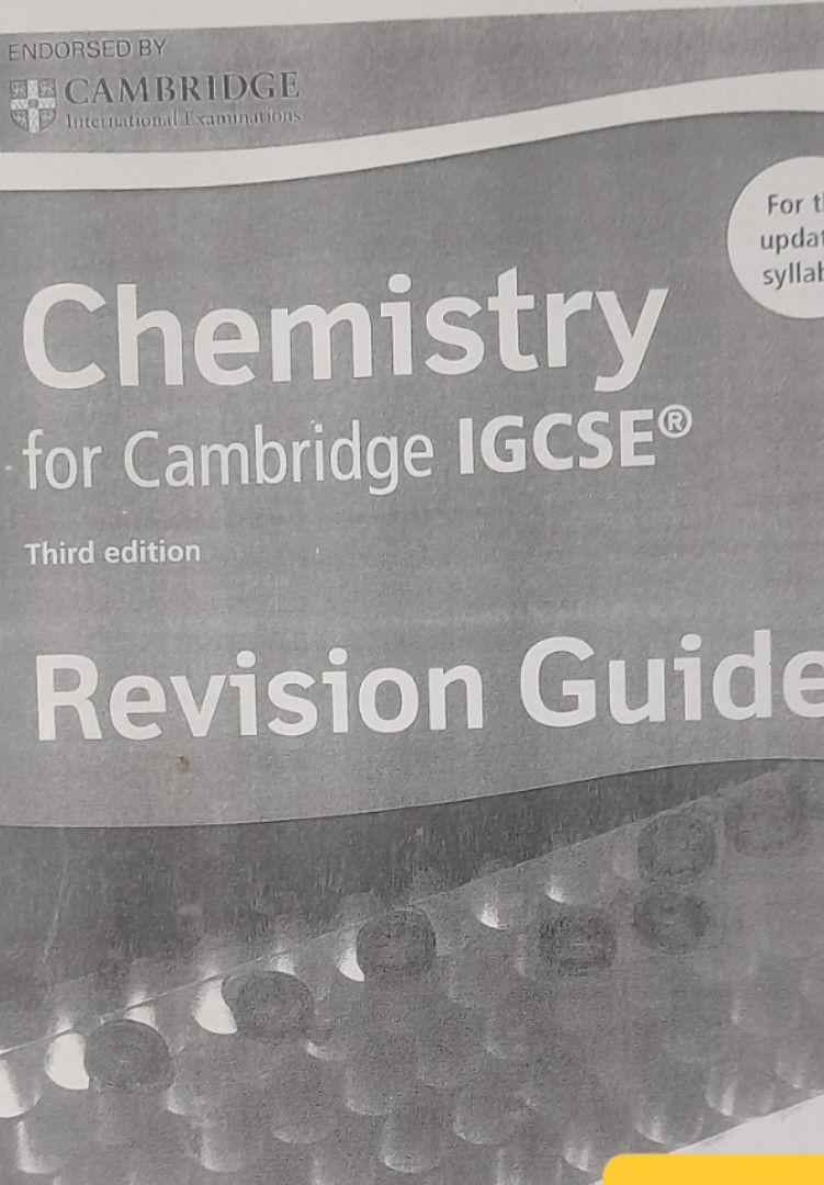 IGCSE Chemistry Revision Guide, Hobbies & Toys, Books & Magazines ...