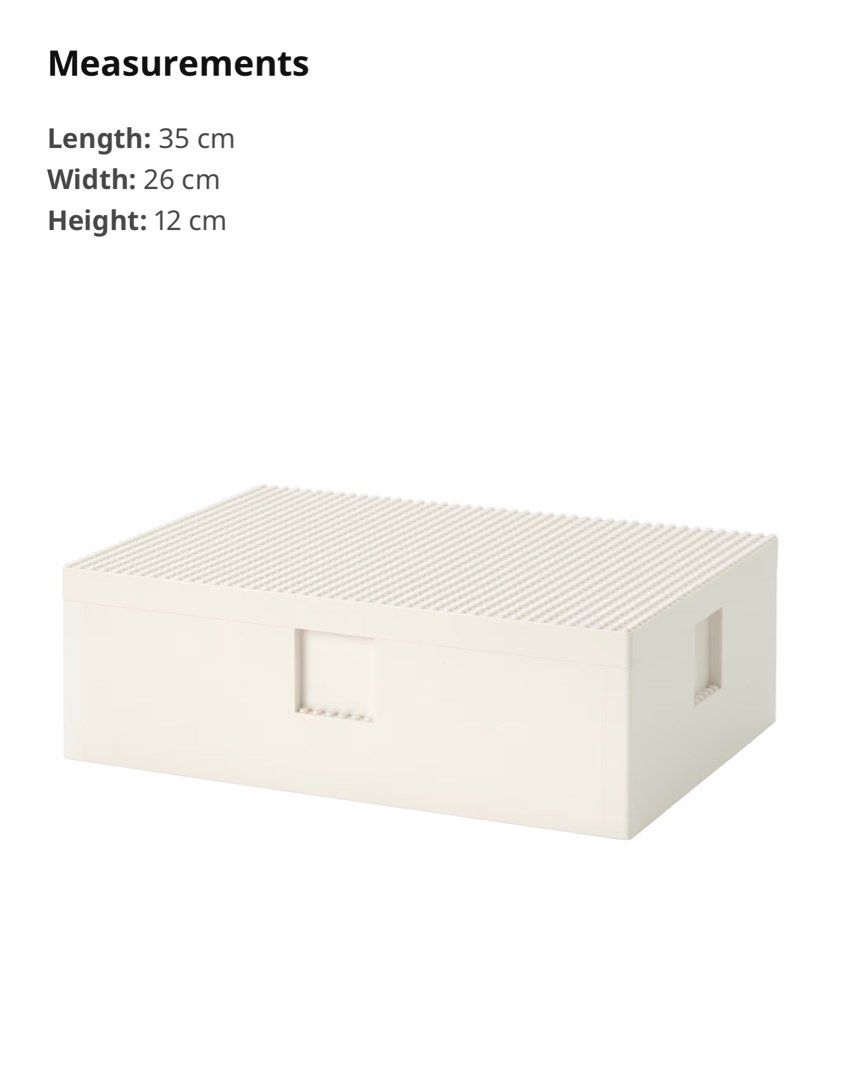 IKEA Bygglek Largest Lego Box with kid, Furniture & Home Living, Home ...