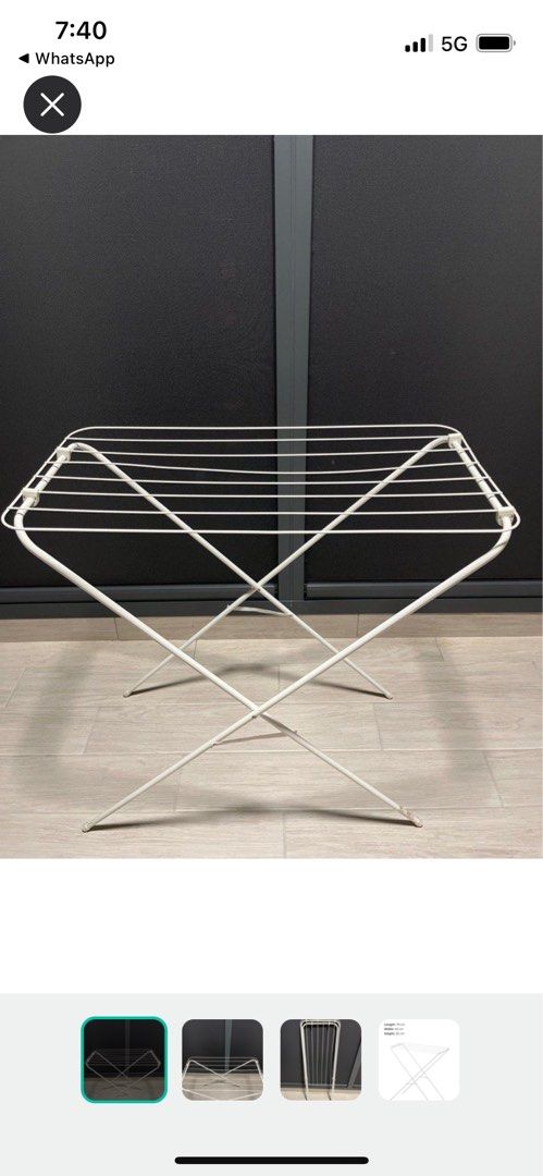 IKEA drying rack clothes hanging rack, Furniture & Home Living, Home ...