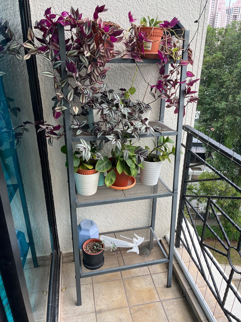 IKEA Lerberg metal shelf, Furniture & Home Living, Outdoor Furniture on ...