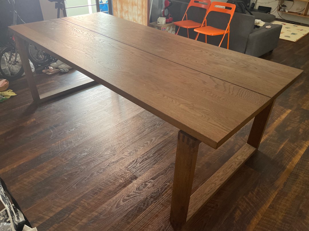 IKEA MORBYLANGA Premium Dining Table 220cm x 100cm Solid Wood ...