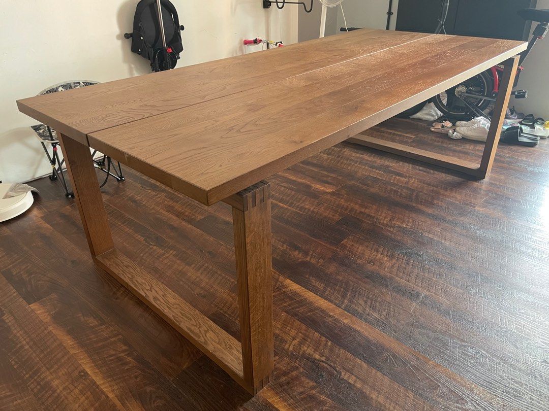IKEA MORBYLANGA Premium Dining Table 220cm x 100cm Solid Wood ...