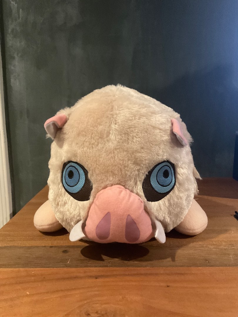 Inosuke Demon Slayer jumbo nesoberi plushie/stuffed toy, Hobbies & Toys ...