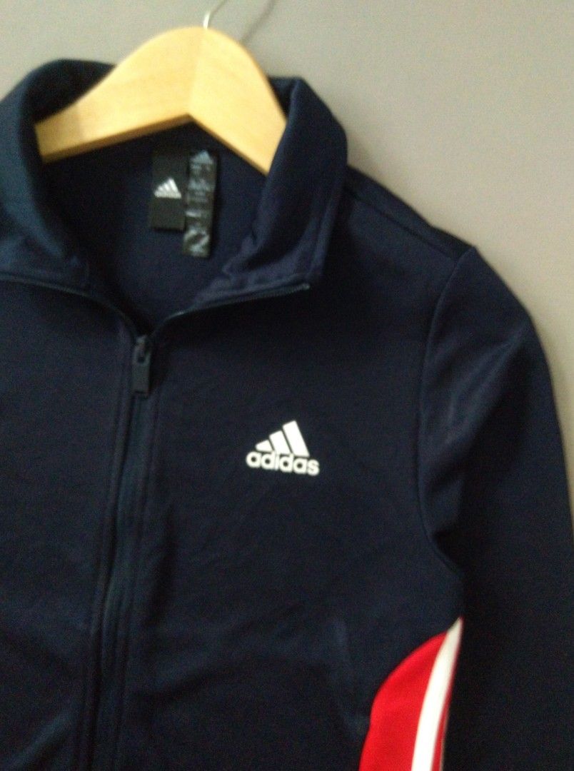 Jaket tracktop Adidas navy merah original second, Fesyen Wanita, Pakaian Wanita, Baju Luaran di ...