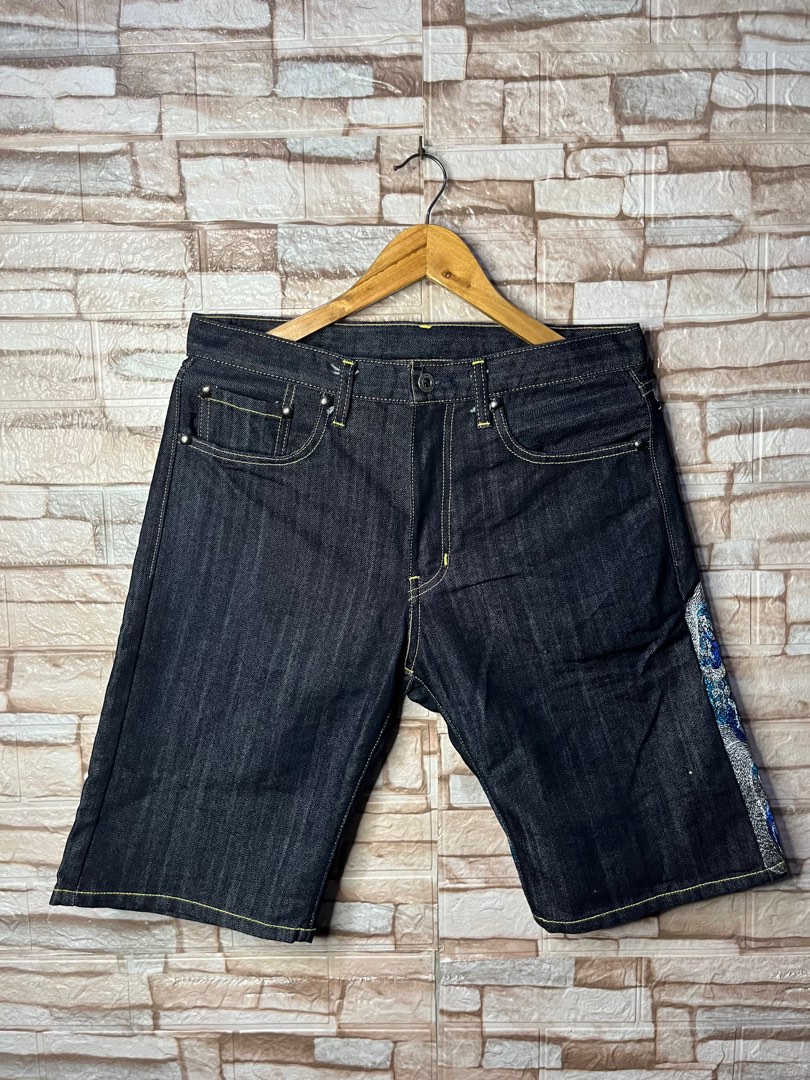JAPANESE EMBROIDER SUGOI DENIM SHORTS, Men's Fashion, Bottoms, Shorts ...