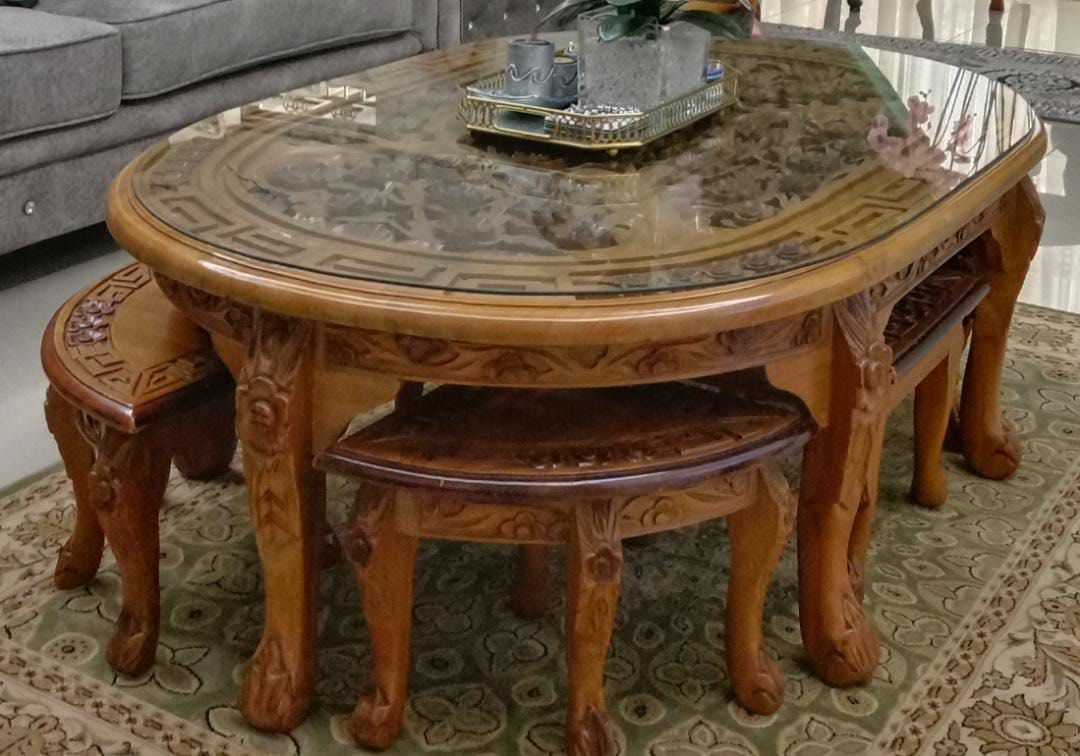 Jati Cleopatra/ Coffee Table, Furniture & Home Living, Furniture, Other ...
