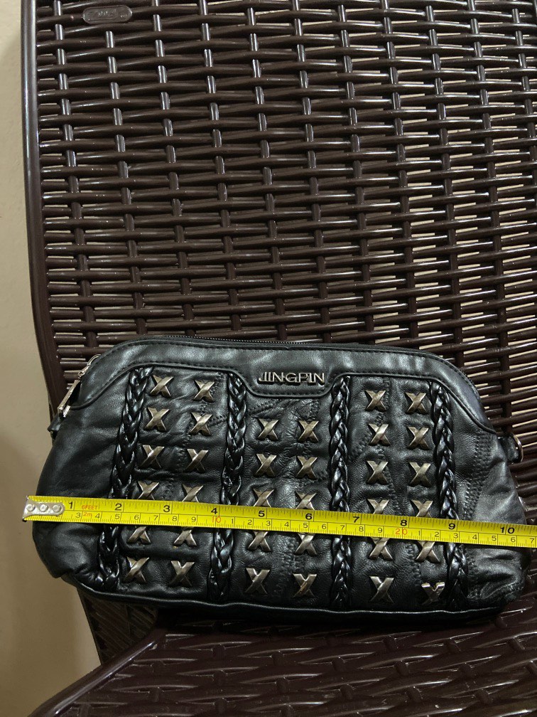 JINGPIN Genuine Leather Sling Bag, Women's Fashion, Bags & Wallets ...