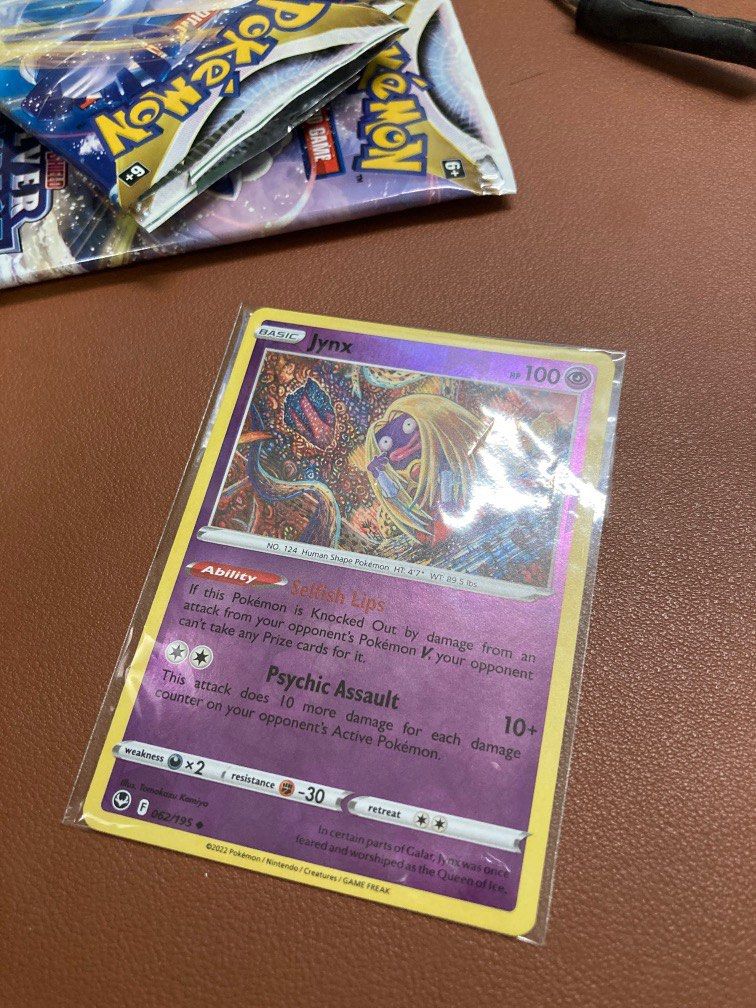Jynx pokemon card shiny card, Hobbies & Toys, Toys & Games on Carousell