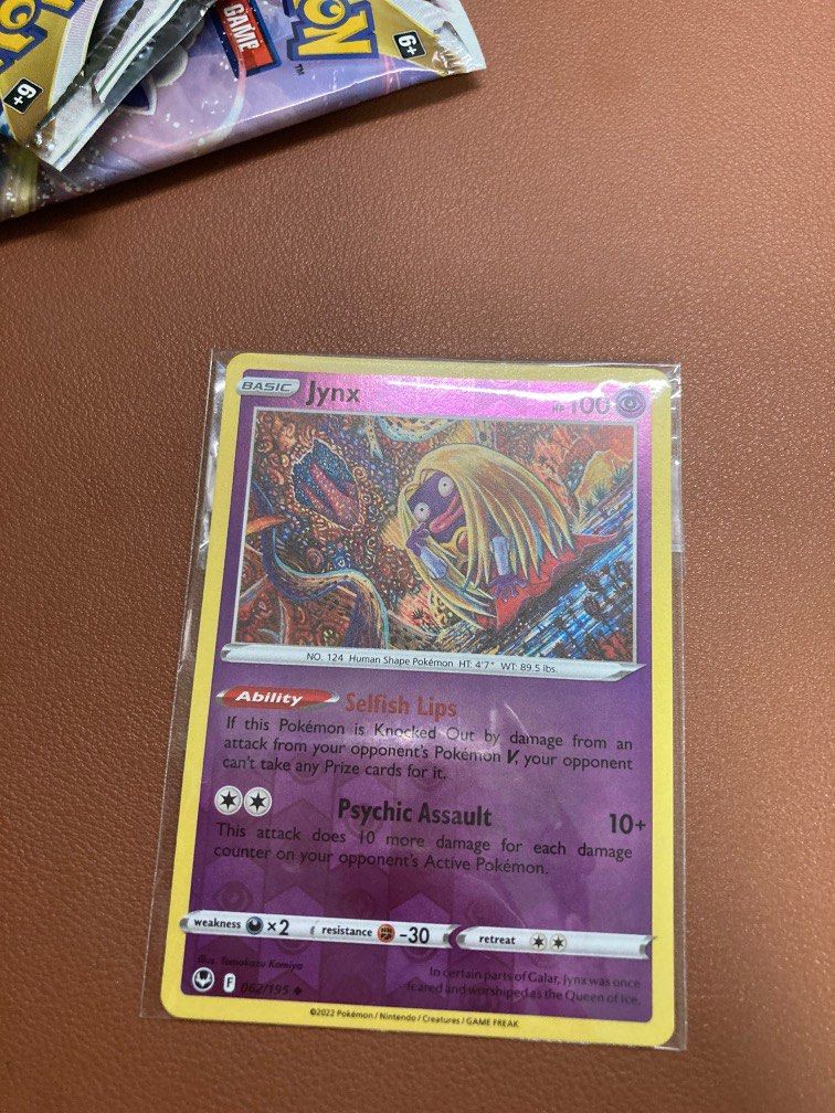 Jynx pokemon card shiny card, Hobbies & Toys, Toys & Games on Carousell