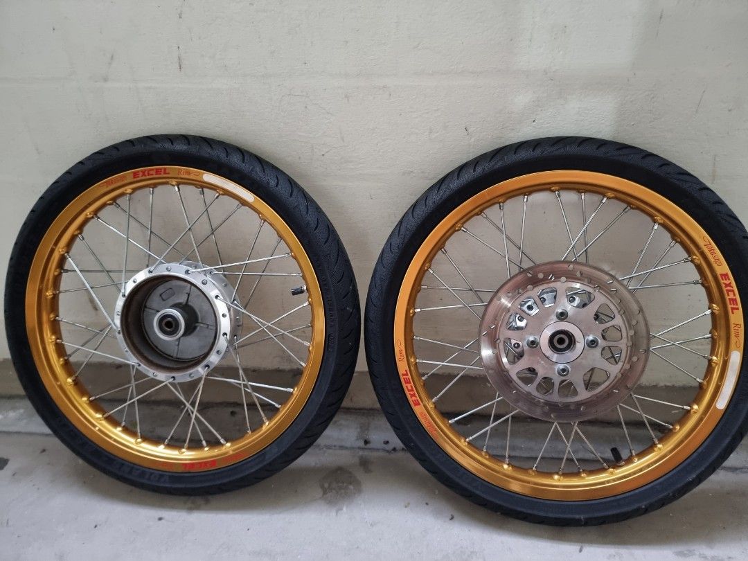 Lc135 takasago excel rim, Motorcycles, Motorcycle Accessories on Carousell