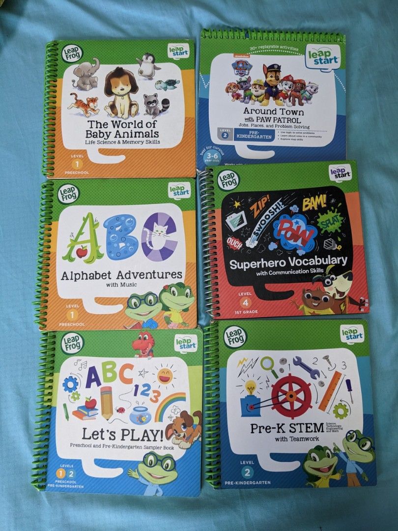 Leapfrog Leapstart books, Hobbies & Toys, Toys & Games on Carousell