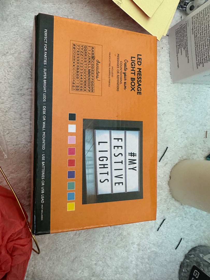 LED Message light box, Furniture & Home Living, Home Decor, Other Home ...