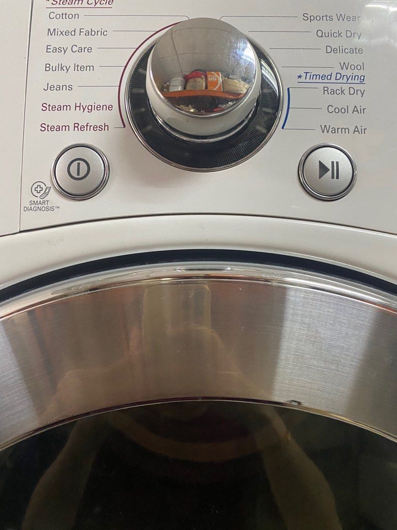 LG 8KG True Steam Sensor Dry Condenser Dryer, TV & Home Appliances ...