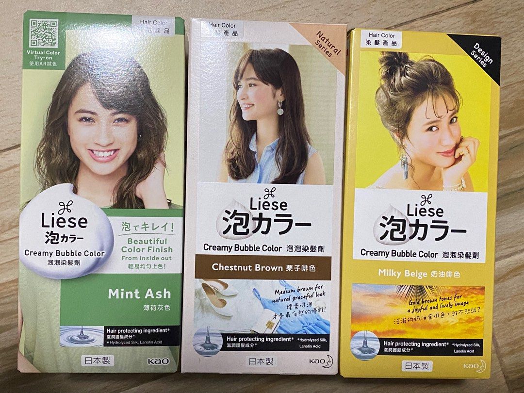 liese bubble hair dyes $10 EACH, Beauty & Personal Care, Hair on Carousell