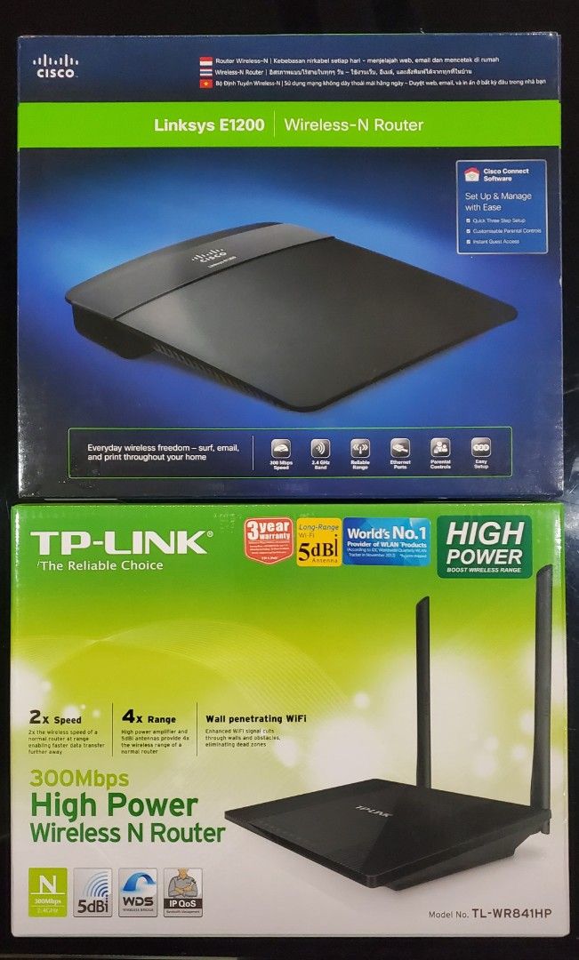 Linksys And Tplink Wireless Router Computers And Tech Parts And Accessories Networking On Carousell