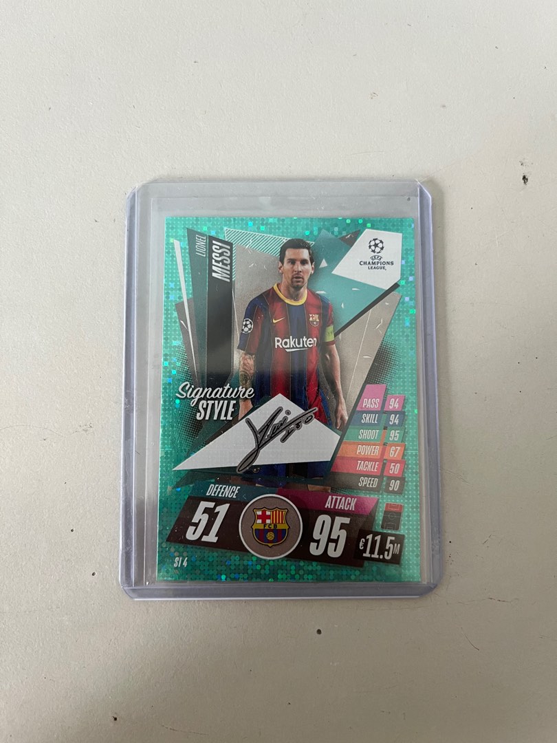 Lionel Messi signature style topps match attax, Hobbies & Toys, Toys ...