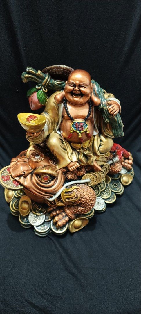 Lucky smiling Buddha statues, Furniture & Home Living, Home Decor ...