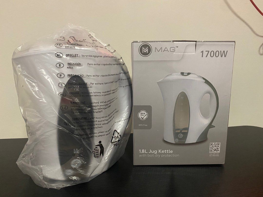 MAG electric jug kettle 1.8L, TV & Home Appliances, Kitchen Appliances ...