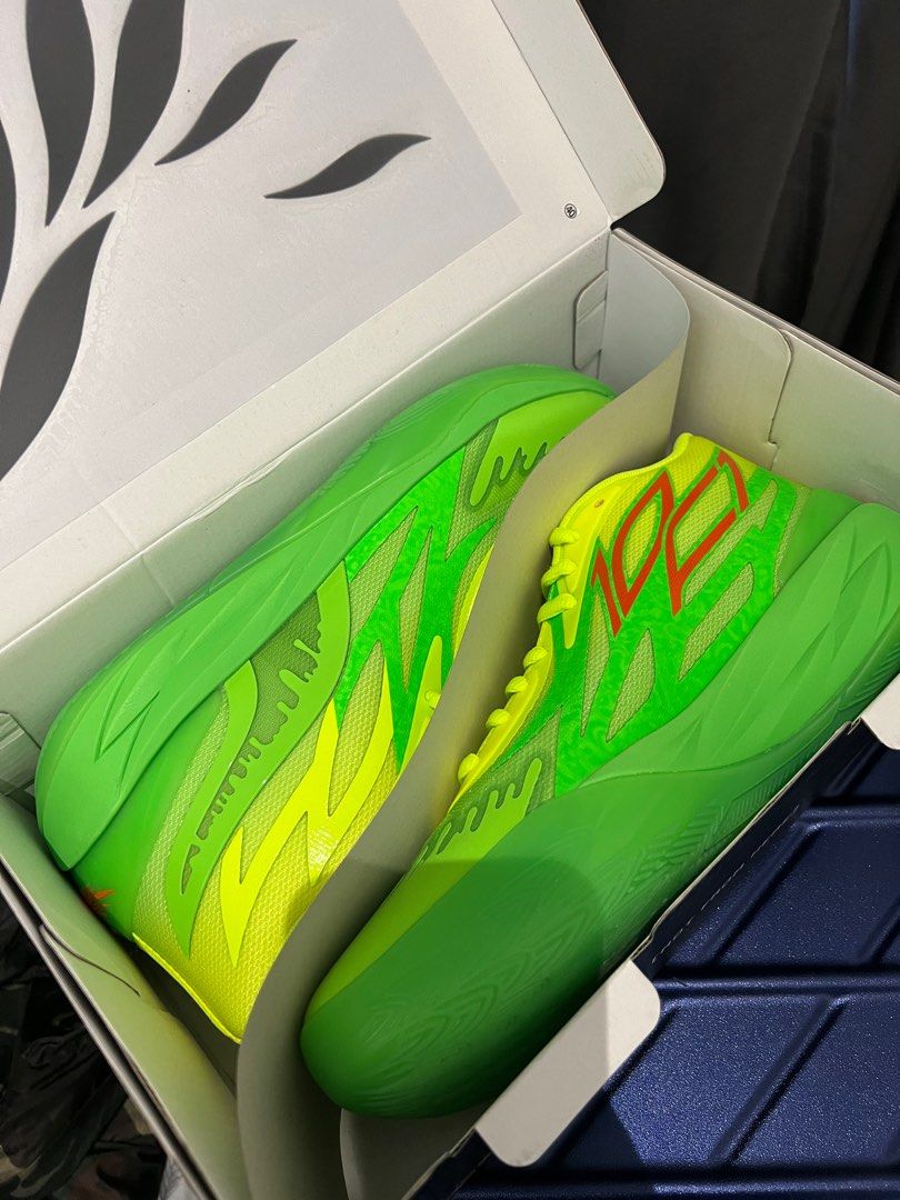 MB02 Nickelodeon Slime Puma, Men's Fashion, Footwear, Sneakers on Carousell