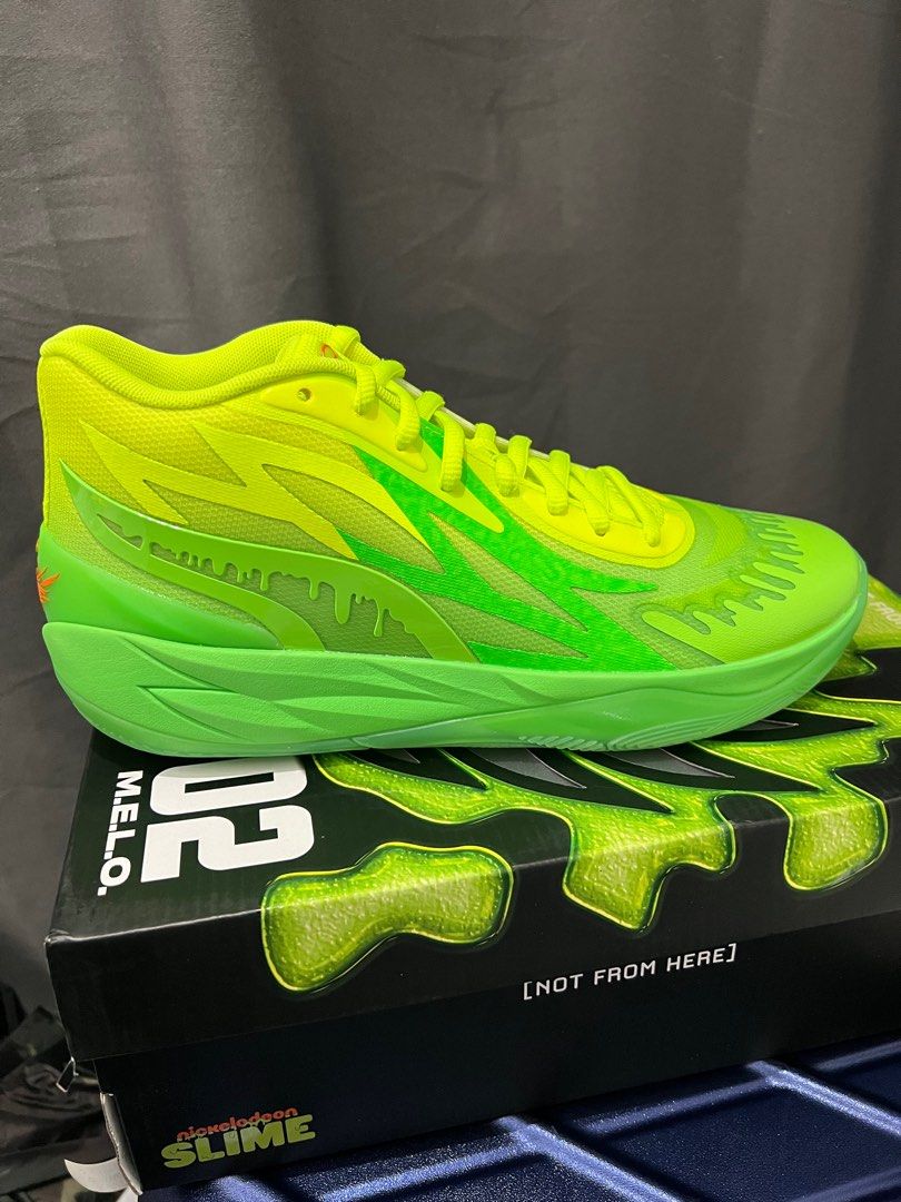 MB02 Nickelodeon Slime Puma, Men's Fashion, Footwear, Sneakers on Carousell