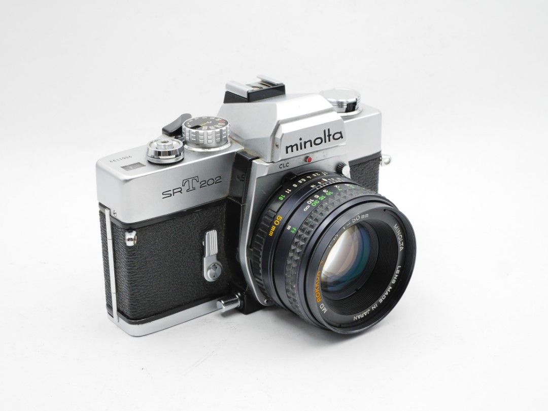 Minolta SRT 202 Film SLR + MD Rokkor-X 50mm F1.7, Photography, Cameras ...