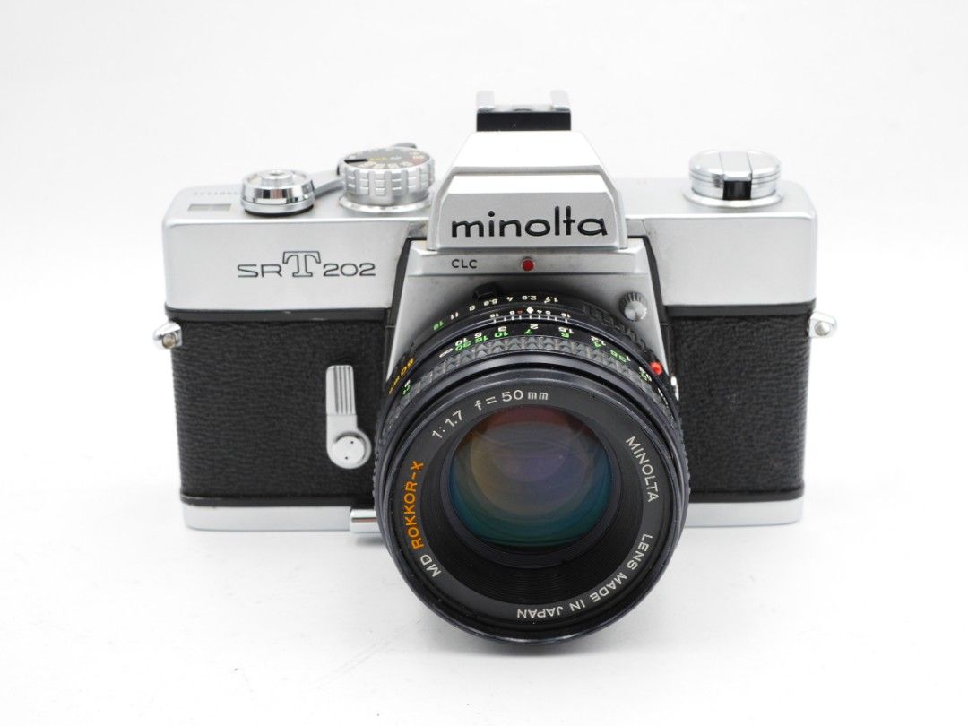 Minolta SRT 202 Film SLR + MD Rokkor-X 50mm F1.7, Photography, Cameras ...