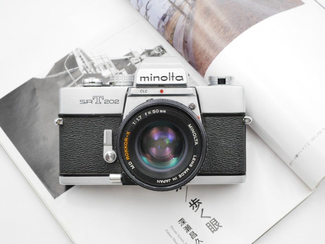 Minolta SRT 202 Film SLR + MD Rokkor-X 50mm F1.7, Photography, Cameras ...