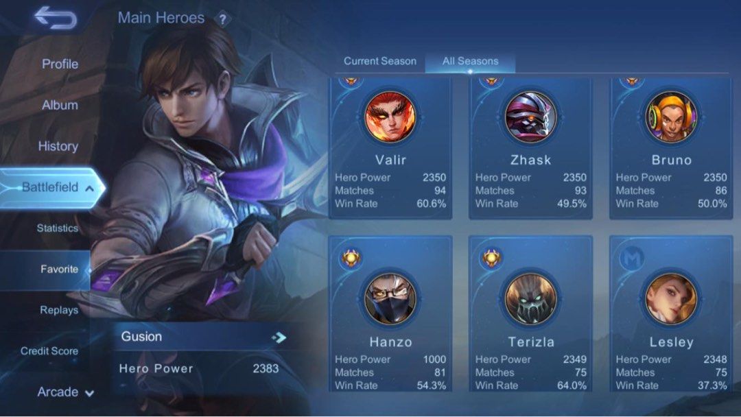 Mobile Legends Account, Video Gaming, Video Games, Others on Carousell