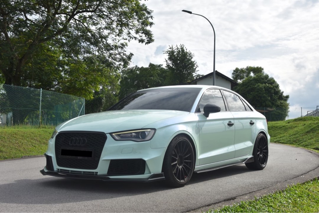 Modded Audi A3 with RS3 Bumper car rental, Cars, Car Rental on Carousell