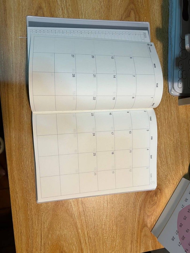 Muji 2023 A5 planner monthly/weekly, Hobbies & Toys, Stationary & Craft ...