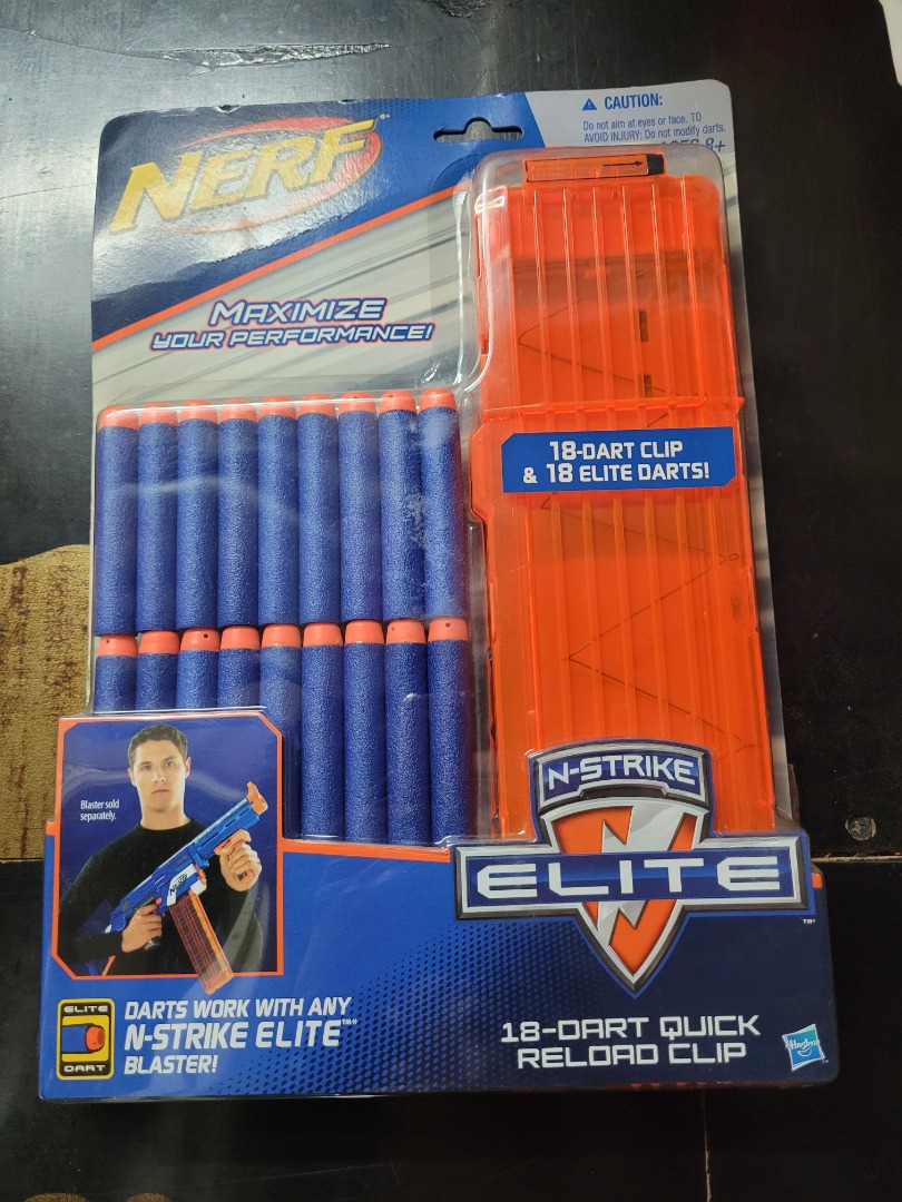 Nerf Elite 18 Dart Clip Magazine New with Package, Hobbies & Toys, Toys ...