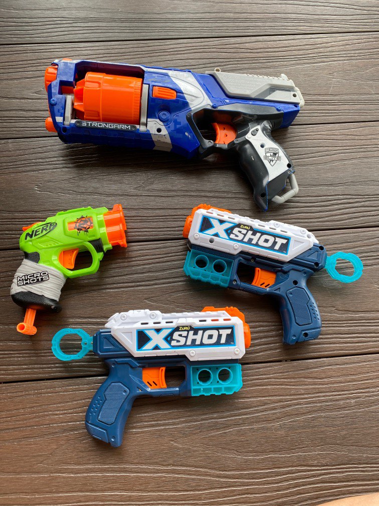 [Nerf clearance] Nerf strongarm nerf microshots xshot pistol, Hobbies ...