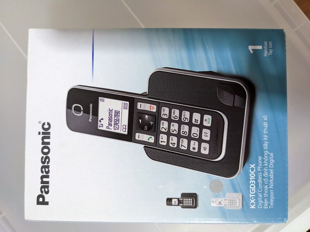 New Panasonic Cordless DECT Phone, TV & Home Appliances, Electrical ...