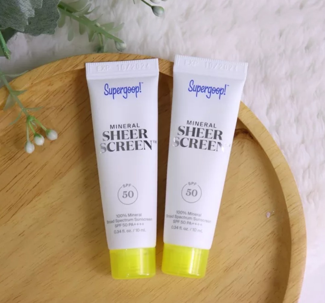 *New* Supergoop! Mineral Sheer Screen SPF50 PA++++ 10ml, Beauty ...