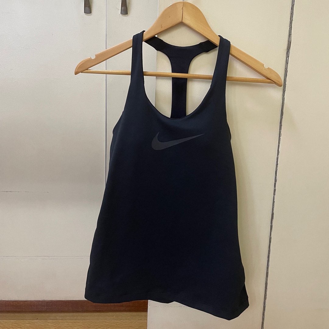 Nike Razorback Black Dri-Fit Top, Women's Fashion, Activewear on Carousell