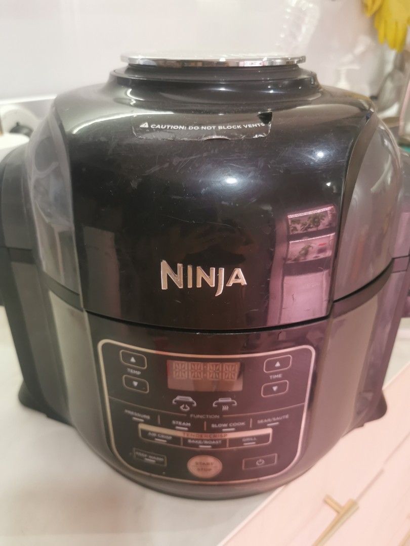 Ninja OP300 pressure cooker/air fryer 8-in-1, TV & Home Appliances ...