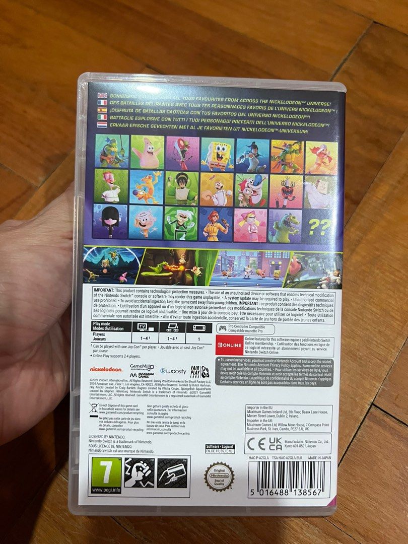Nintendo Switch Nickelodeon All Star Brawl, Video Gaming, Video Games ...