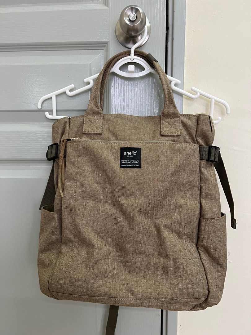 Original ANELLO Backpack in Brown, Women's Fashion, Bags & Wallets ...