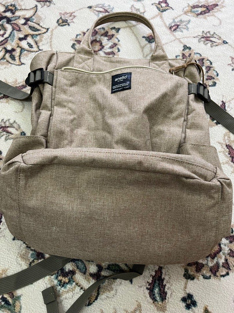 Original ANELLO Backpack in Brown, Women's Fashion, Bags & Wallets ...