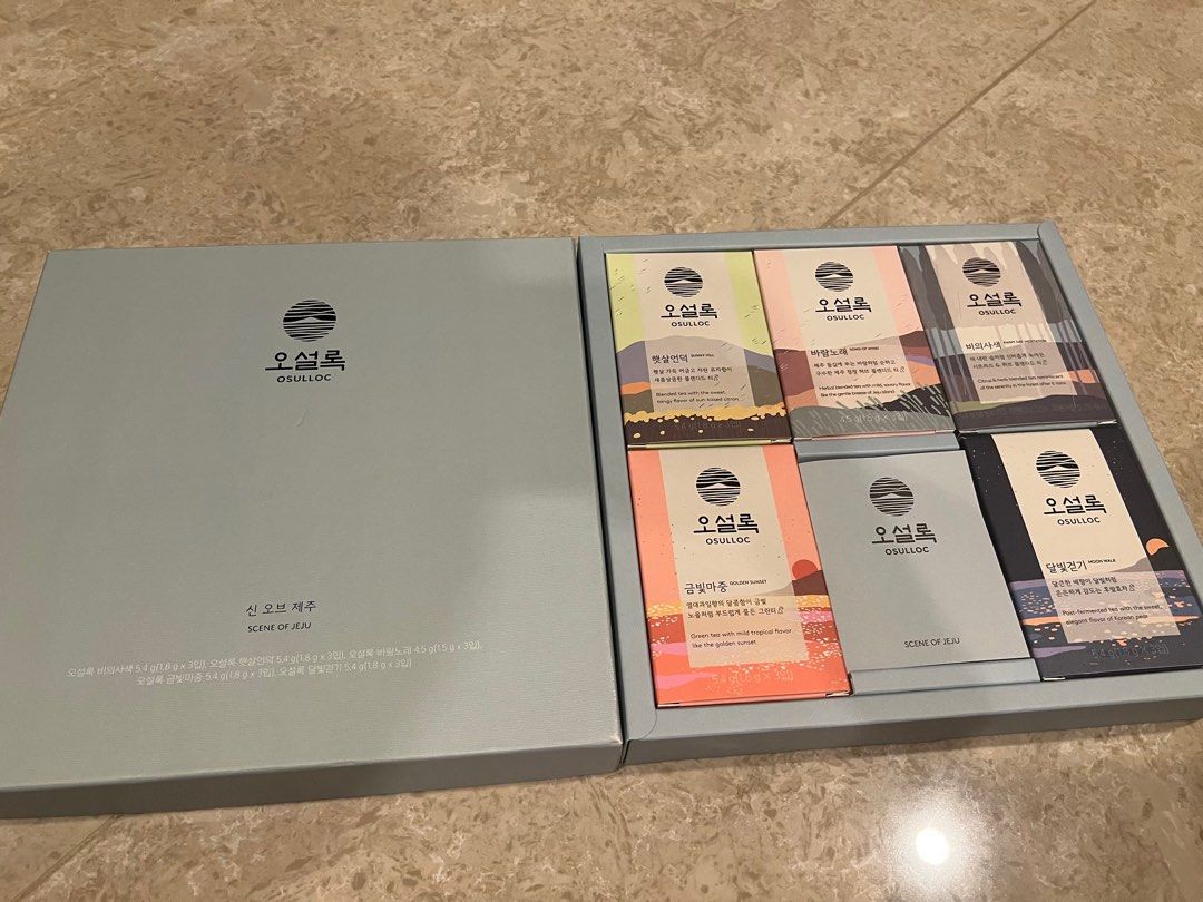 Osulloc Scene of Jeju Box of Tea, Food & Drinks, Beverages on Carousell