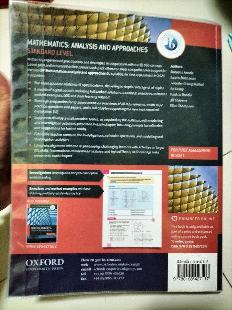 Oxford IB Maths Standard Level textbook, Hobbies & Toys, Books ...